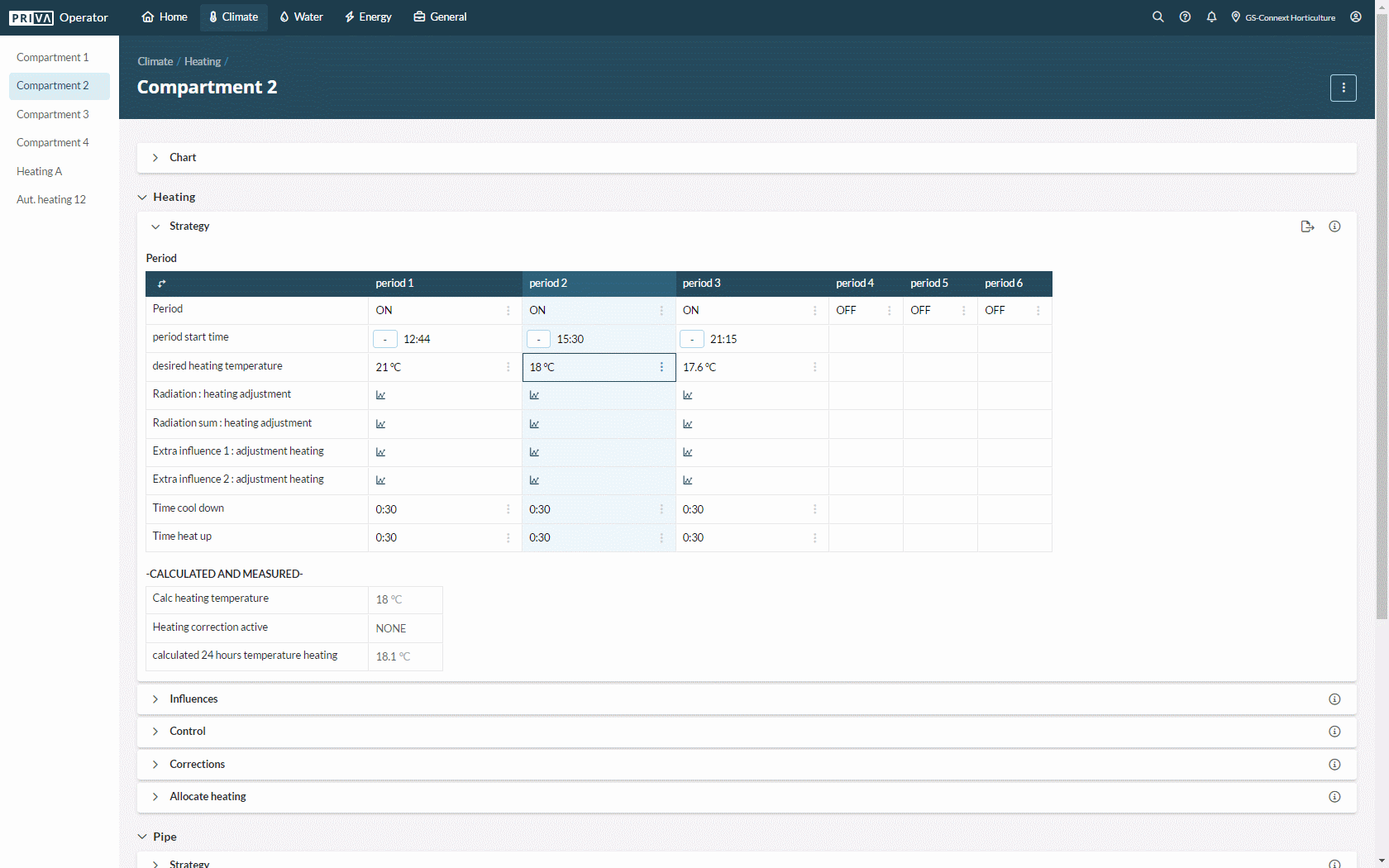 Copying single settings – Priva Help Center